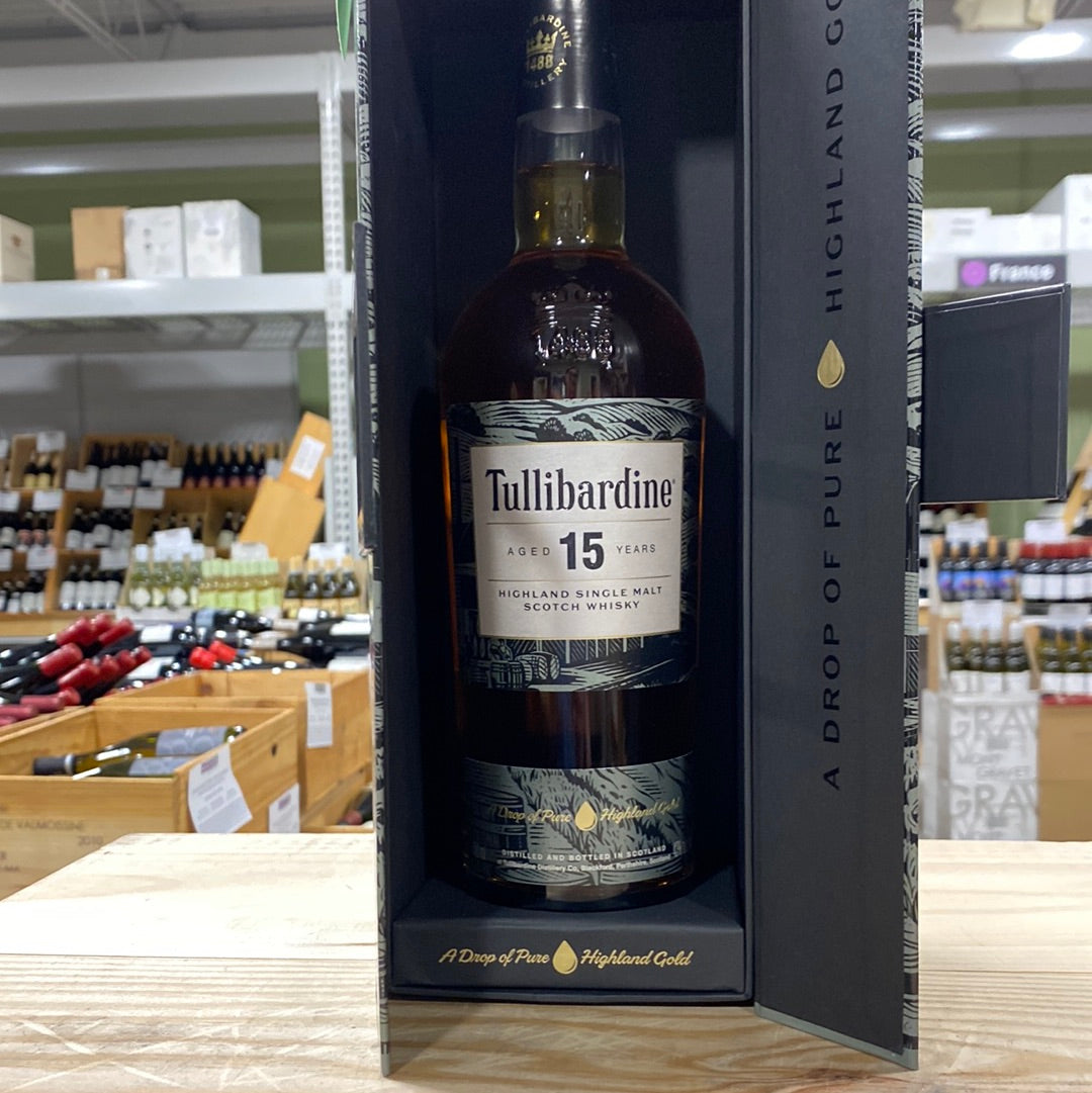 Tullibardine 15 Year Old Single Malt Scotch Whisky Scotland 43 ABV Bin Ends. Great Wine Serious Savings