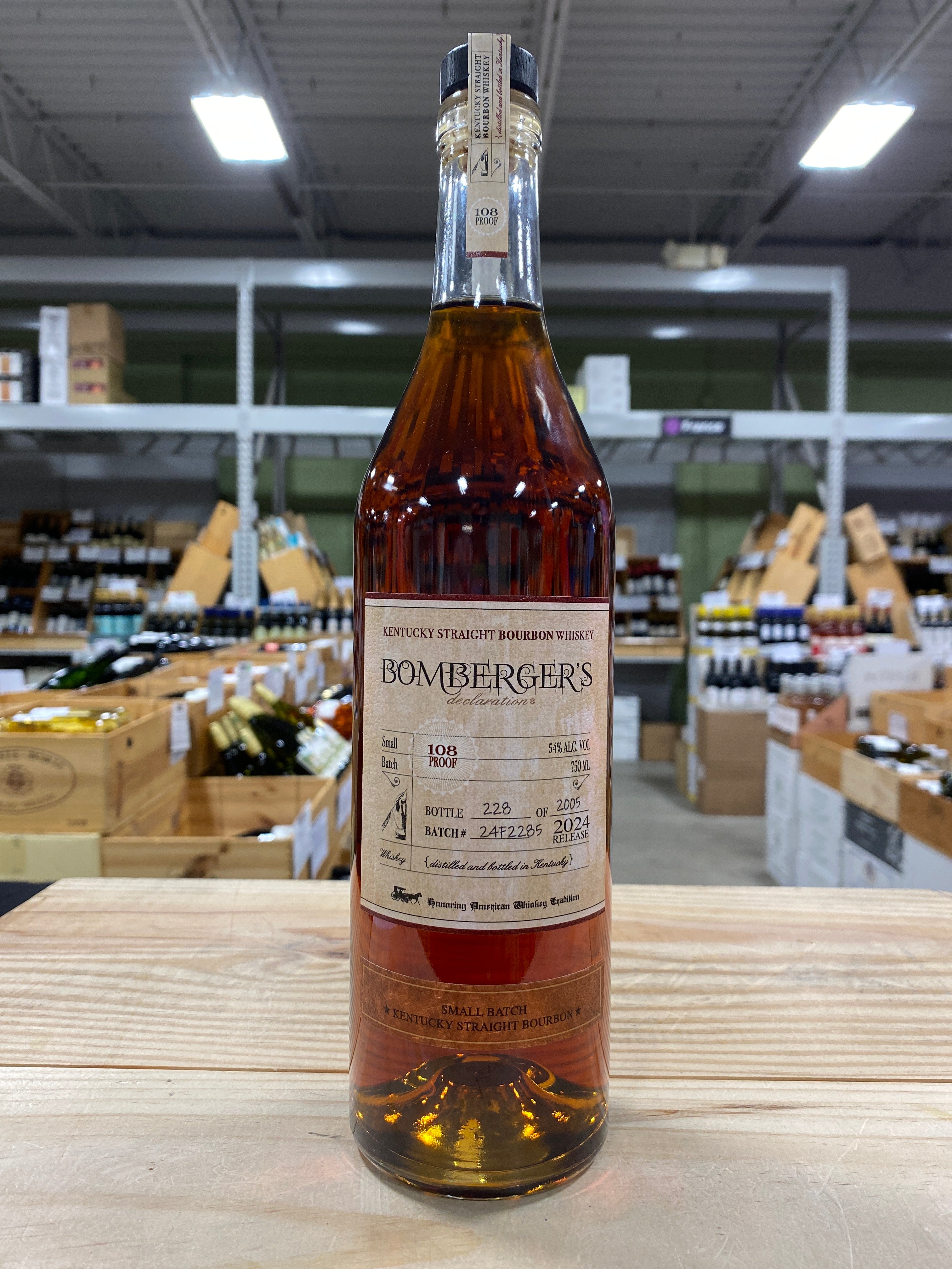 Bomberger's Declaration Straight Bourbon Whiskey – Bin Ends... Great ...