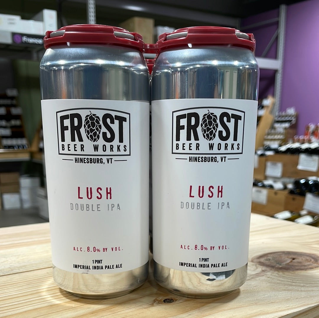 Frost Beer Works Lush DIPA 16oz/4pk – Bin Ends... Great Wine~Serious ...