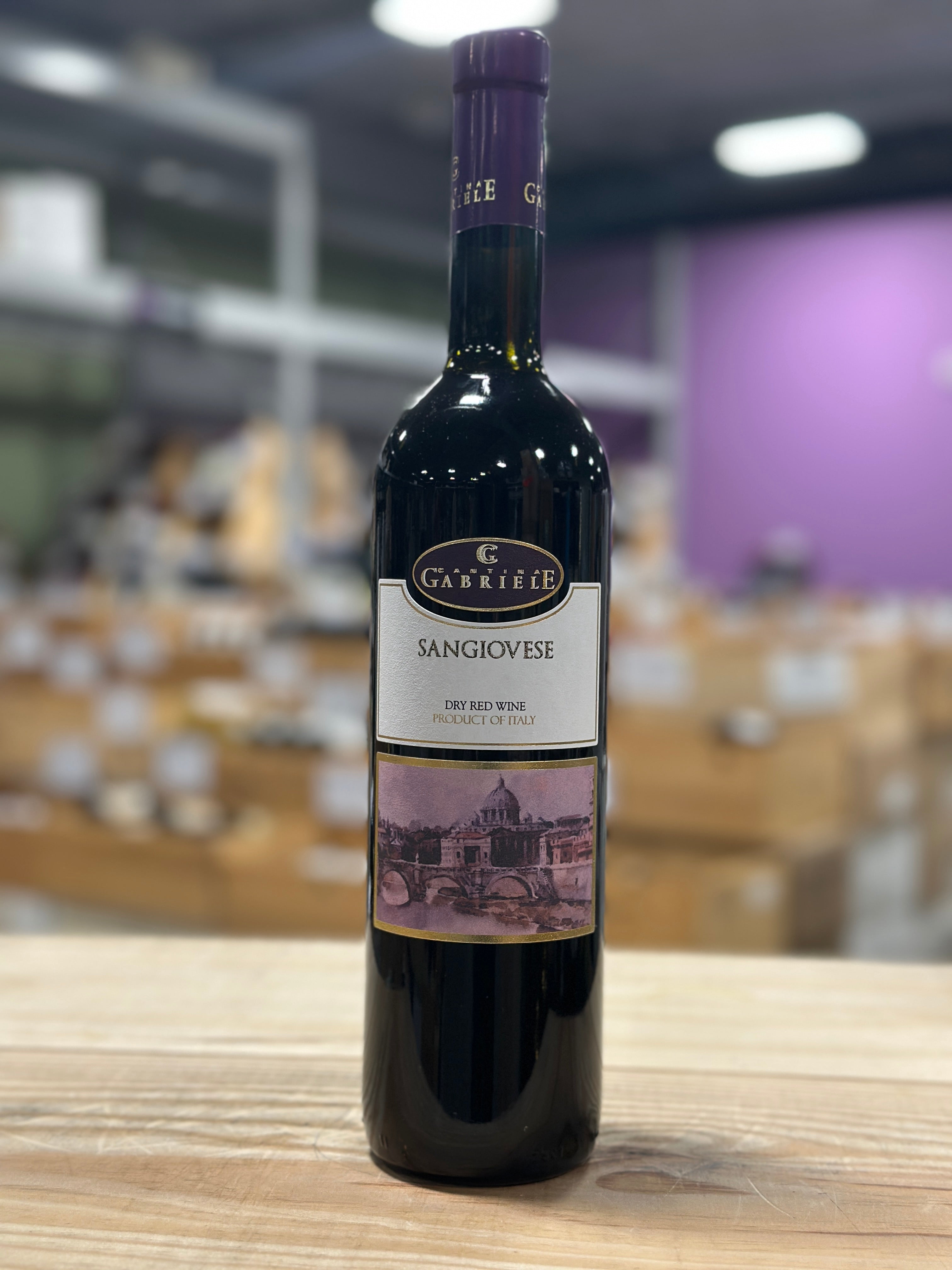 Cantina Gabriele Sangiovese "Mevushal/Kosher for Passover" Lazio Italy ...